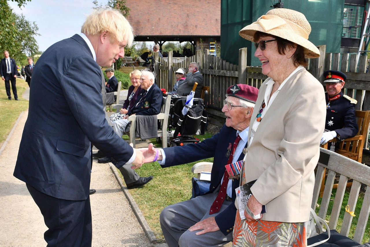 On V-J Day, UK's Johnson pays tribute to campaign's veterans
