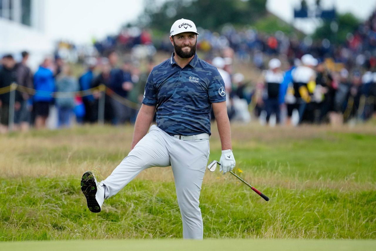 Rahm back in contention after Royal Liverpool course record 63 at ...