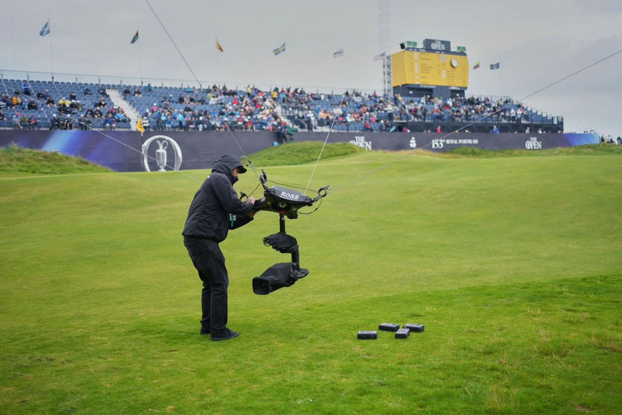 Spidercam brings golf's oldest major into the modern world