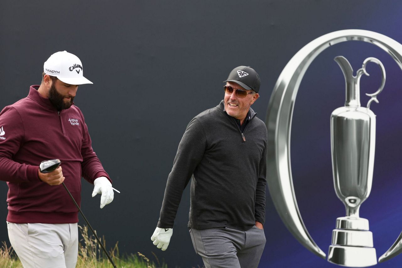 British Open goes from brown grass to green. Silver is the color that ...