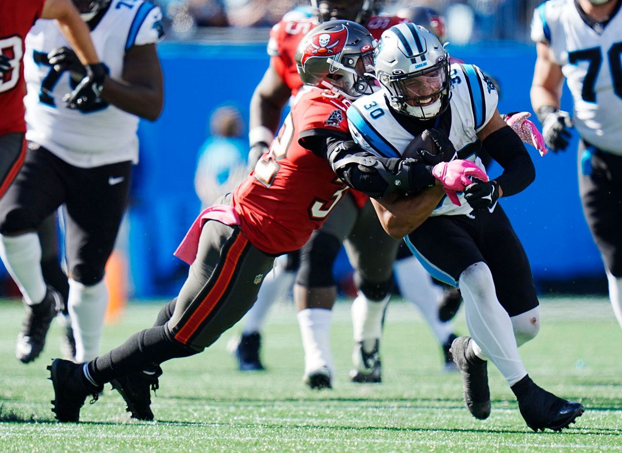 No McCaffrey? No problem for emboldened Panthers run game