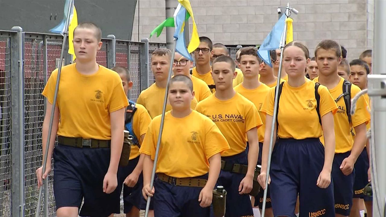 U.S. Navy sea cadets training in Buffalo