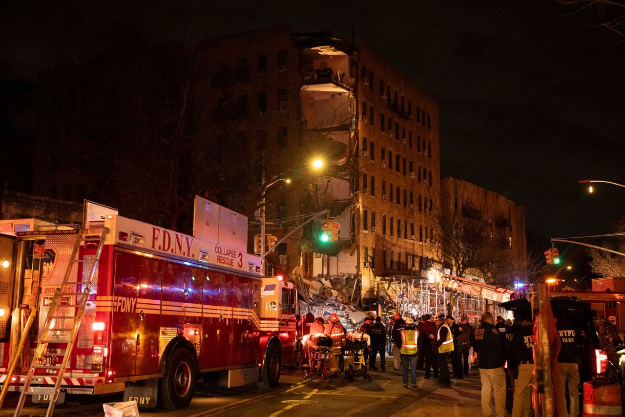 Corner collapses at six-story Bronx apartment building, leaving ...