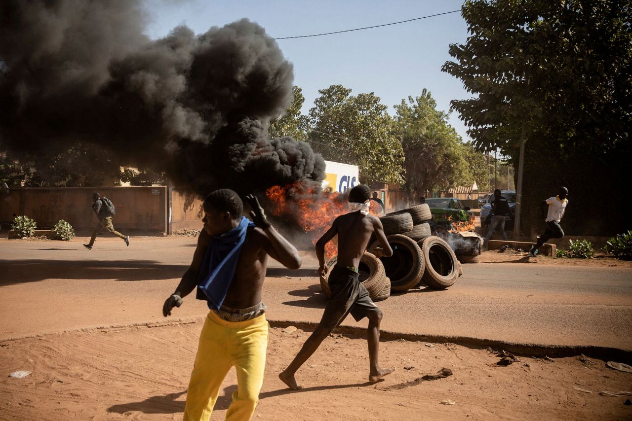 Burkina Faso security forces fire tear gas at protesters