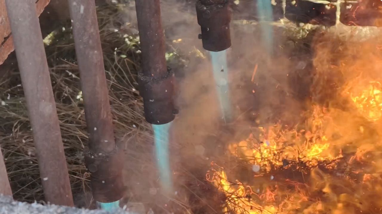 Fighting wildfires using huge robots