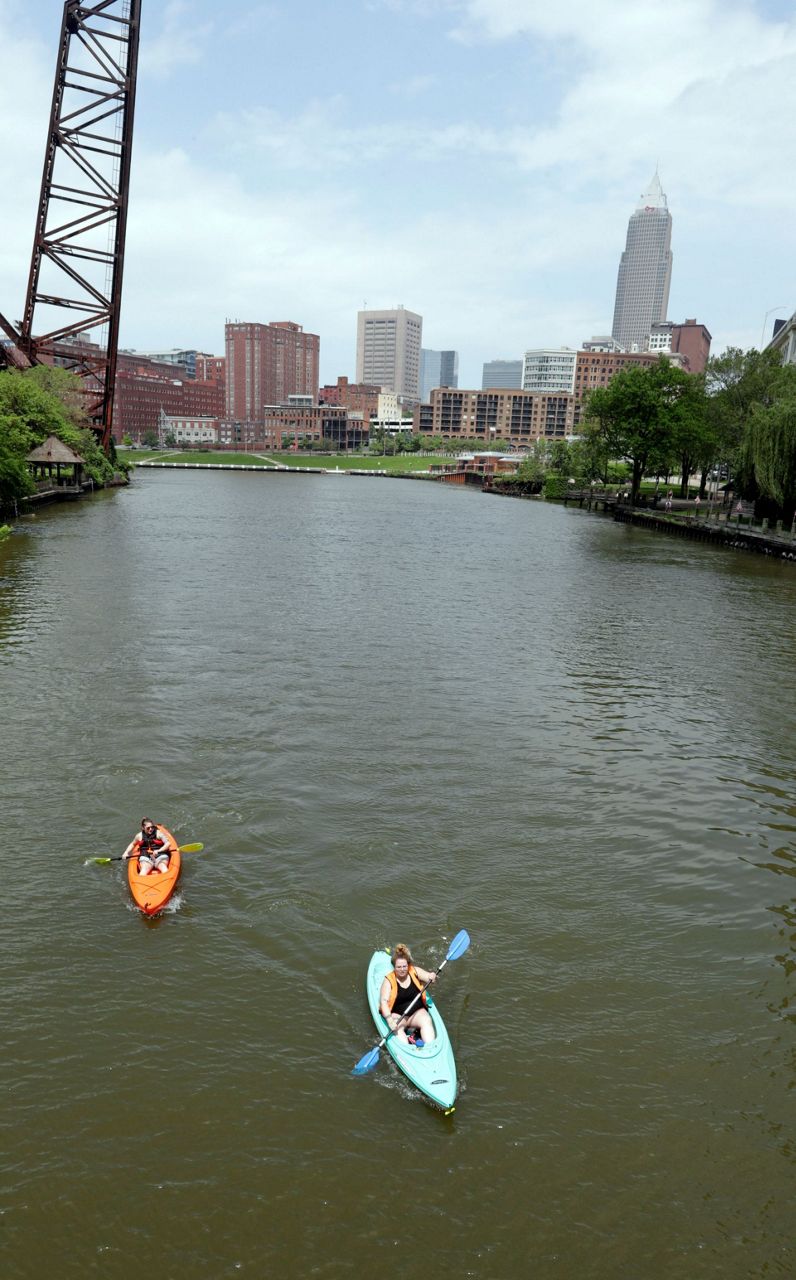 'Burning river' loses sting in Cleveland 50 years after fire
