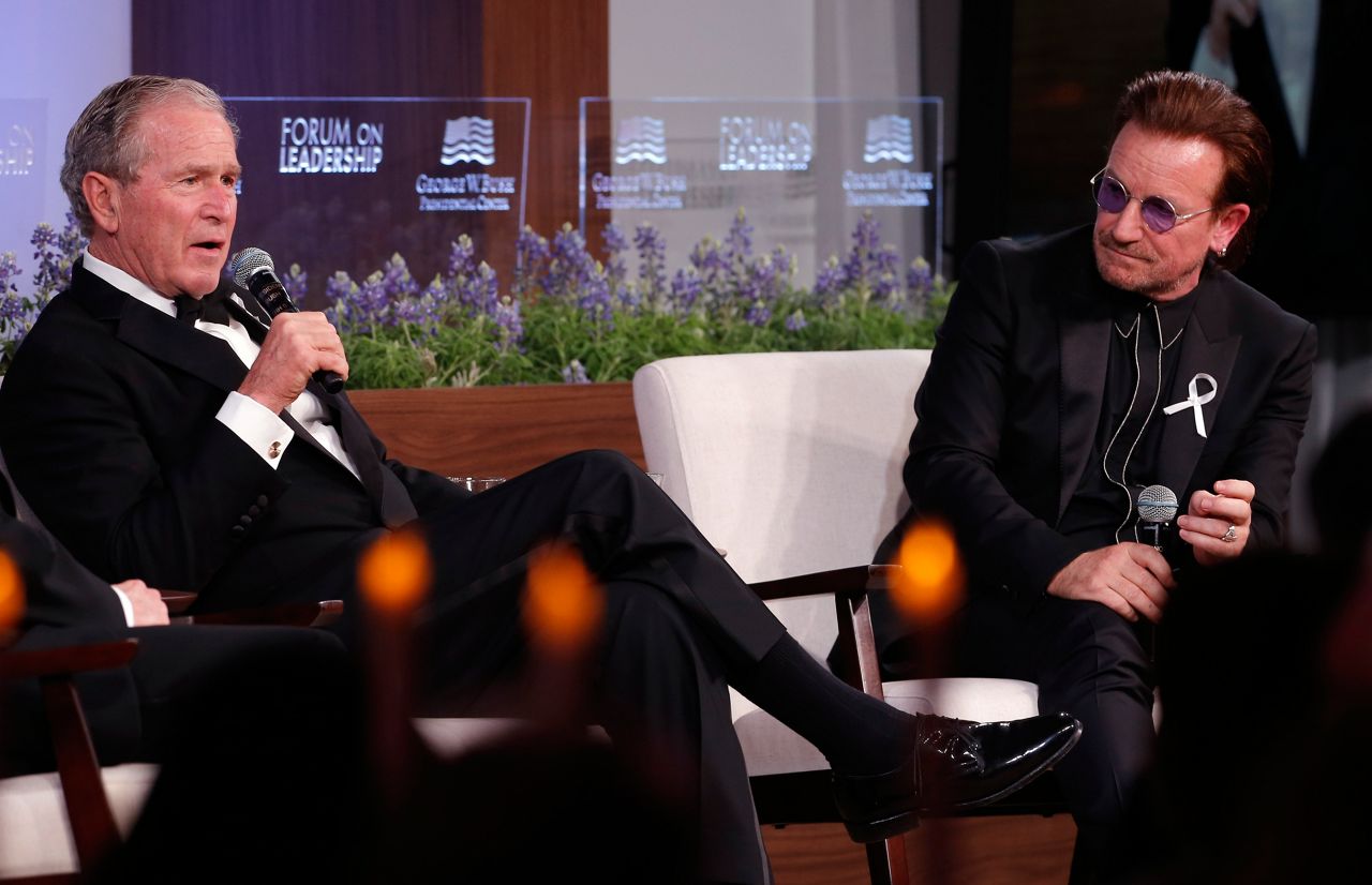 Bono gets new George W. Bush Medal for leadership
