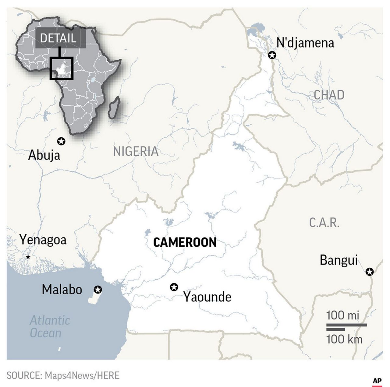 Cameroon votes as separatists pose a threat; Biya win likely