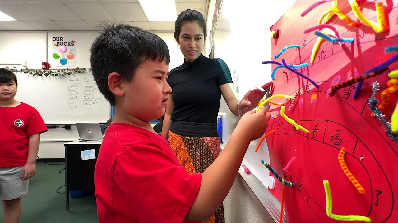 Young Central Florida Chinese students learn Mandarin