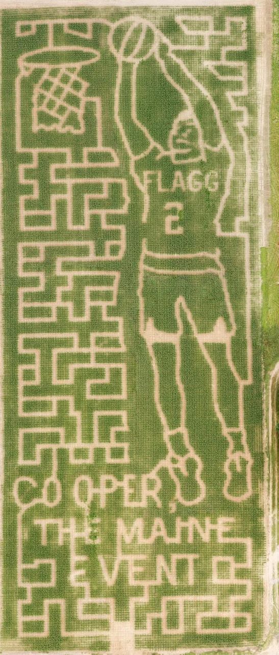 Corinna farm designs corn maze honoring Cooper Flagg