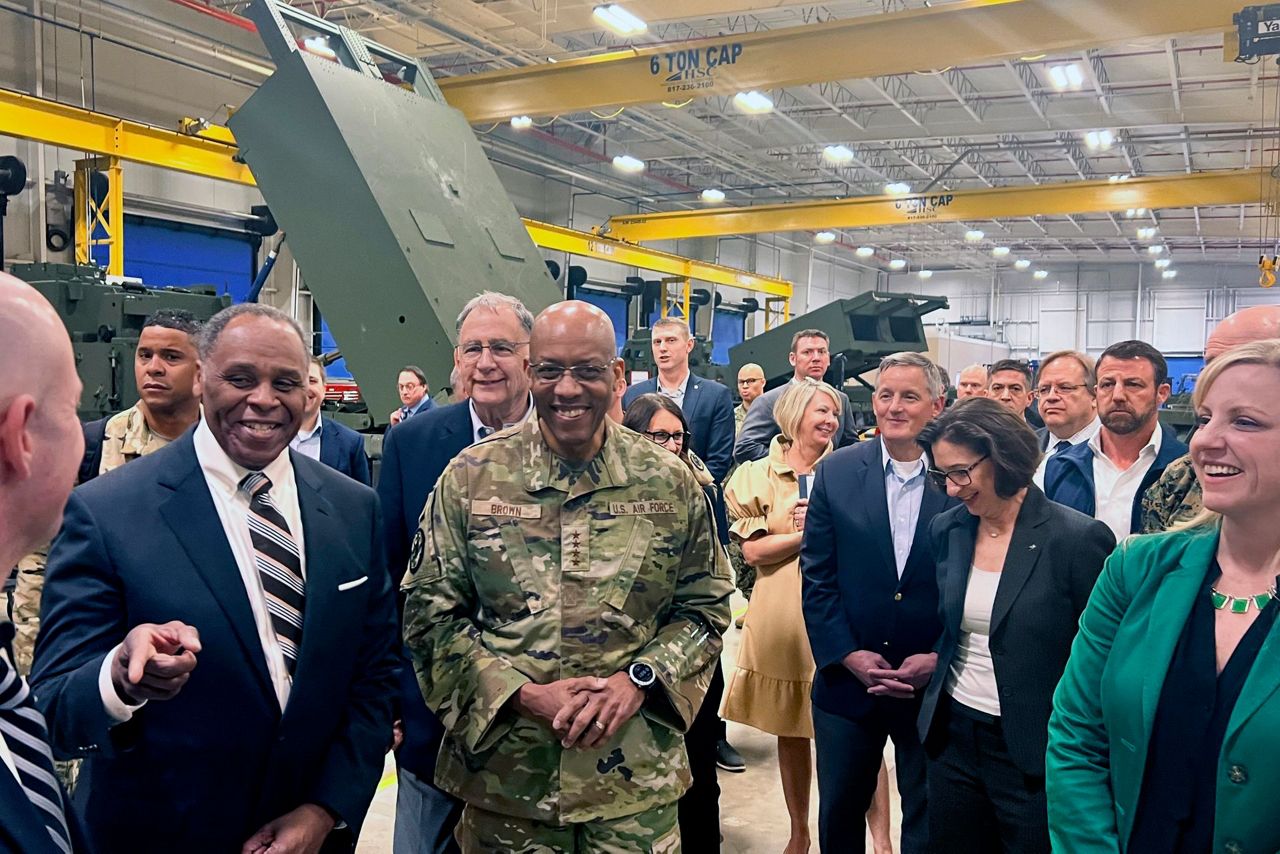 Top US military chief visits munitions plants with lawmakers to press ...