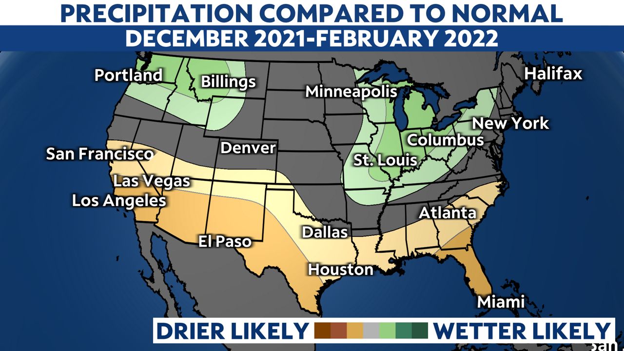 Winter outlook suggests a mild season for most of the U.S.
