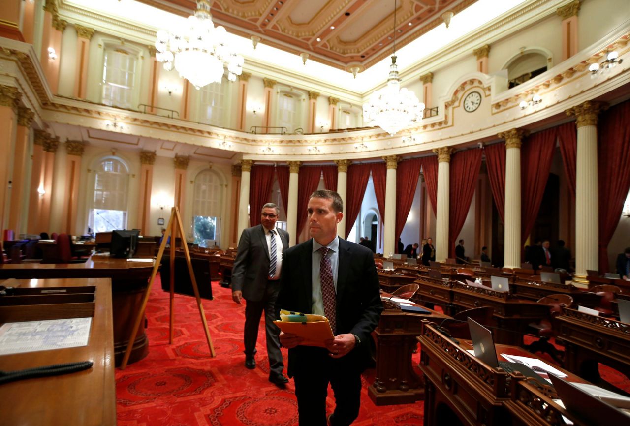 Liquid leads California Senate to relocate for last session