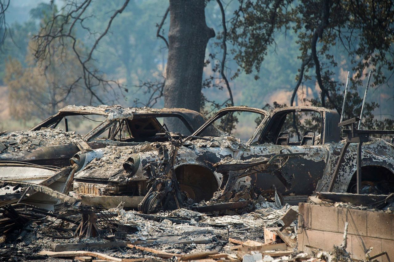Northern California wildfires prompt evacuations, burn homes