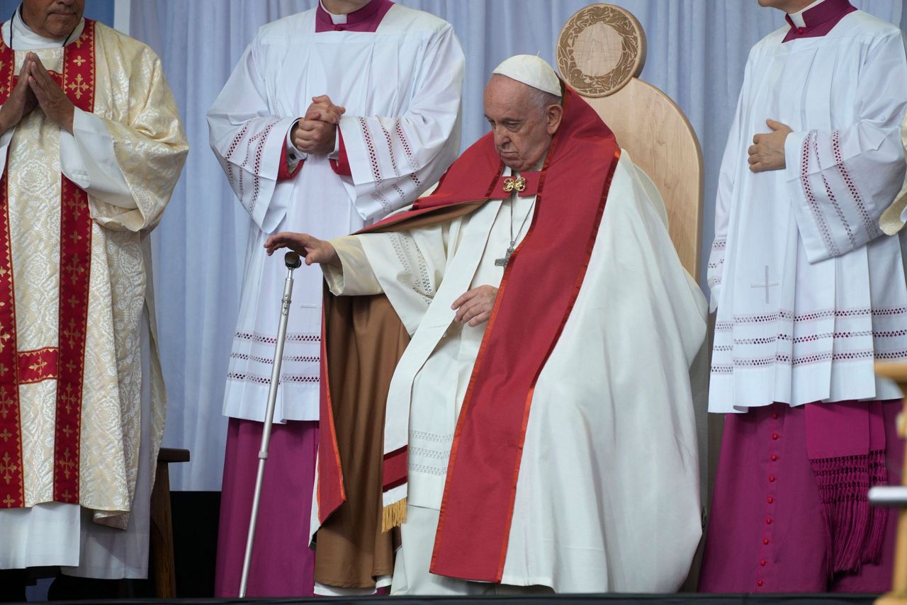 Pope in Canada honors grandparents after Indigenous apology