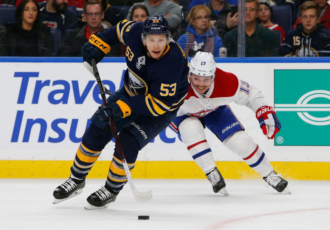 Sabres beat Canadiens 3-2 for 8th straight win