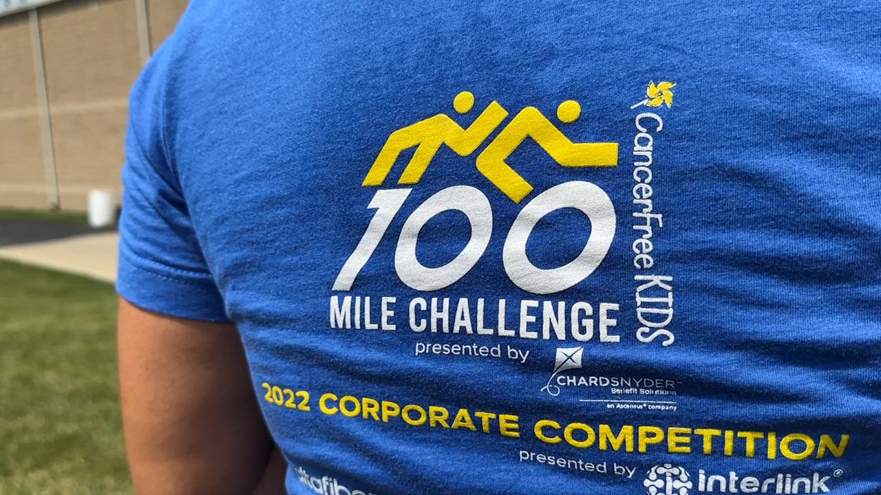 Child fighting cancer encouraging kids with challenge