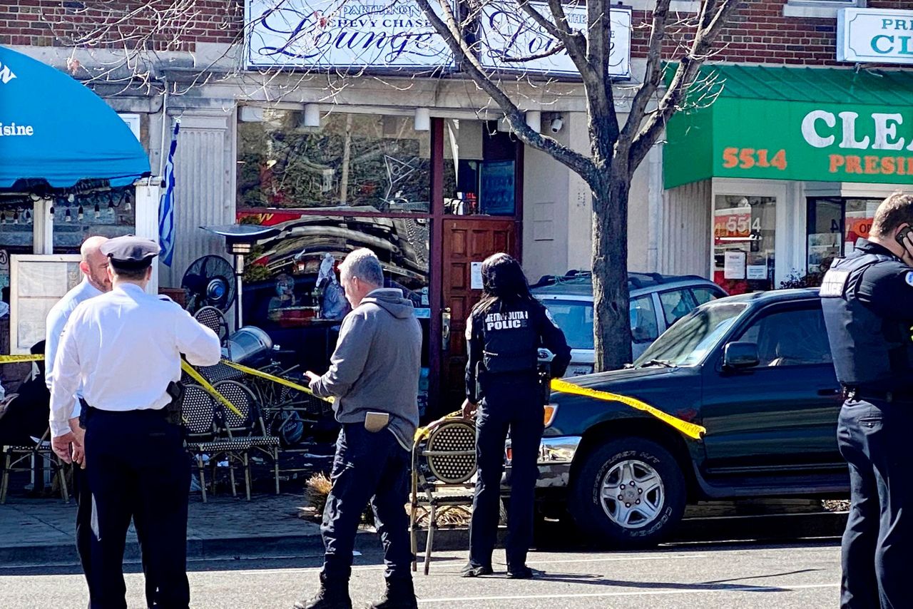 Car crashes into restaurant's outdoor cafe, 1 woman dead