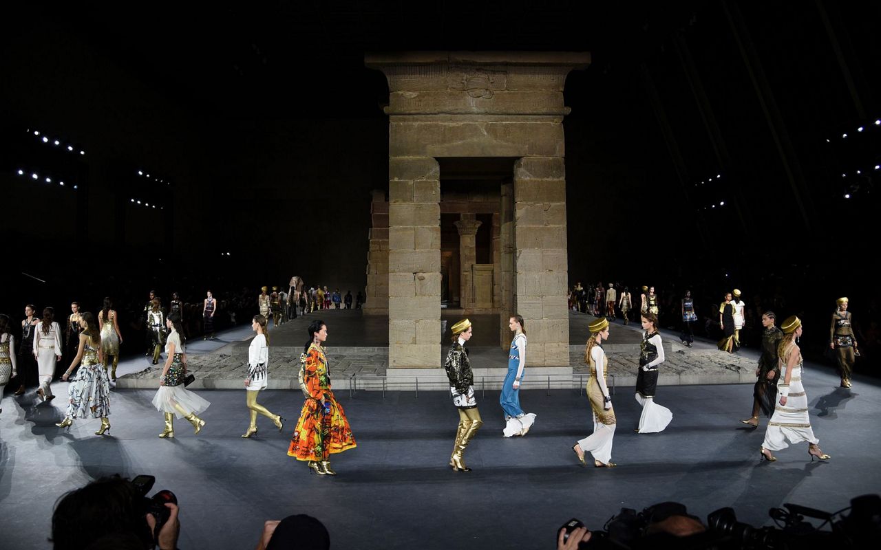 Karl Lagerfeld brings Chanel to ancient Egypt, at Met show