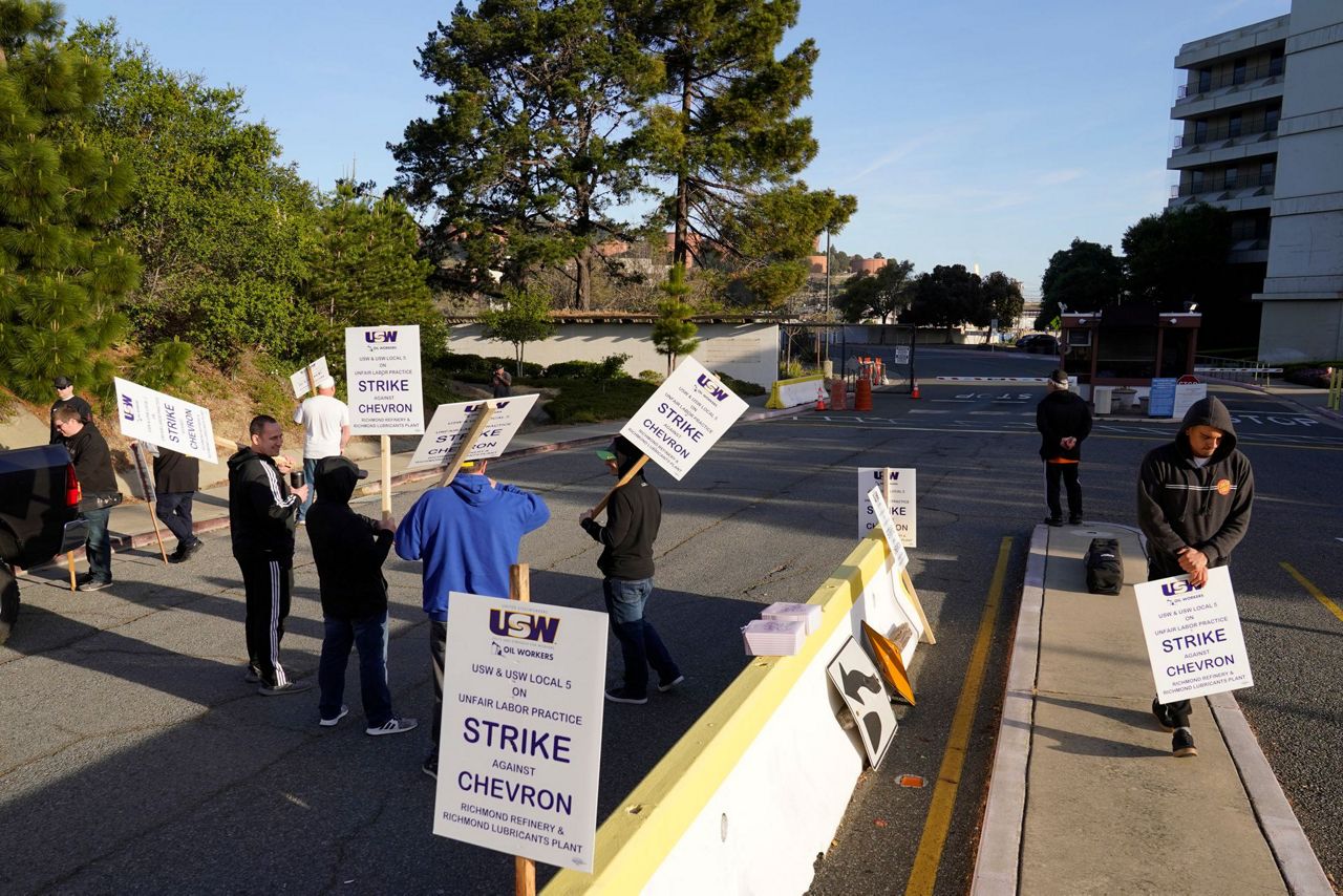 Workers go on strike at California refinery owned by Chevron