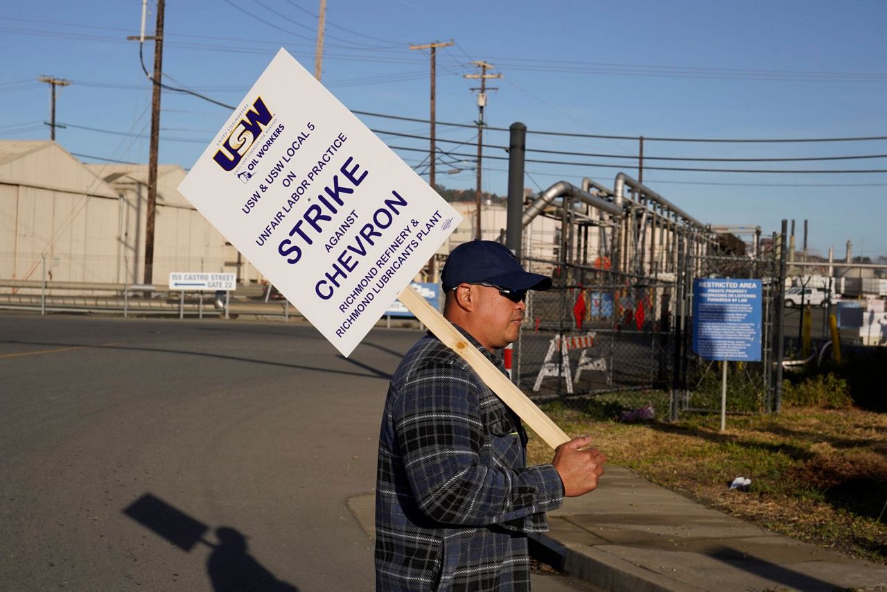 Workers go on strike at California refinery owned by Chevron