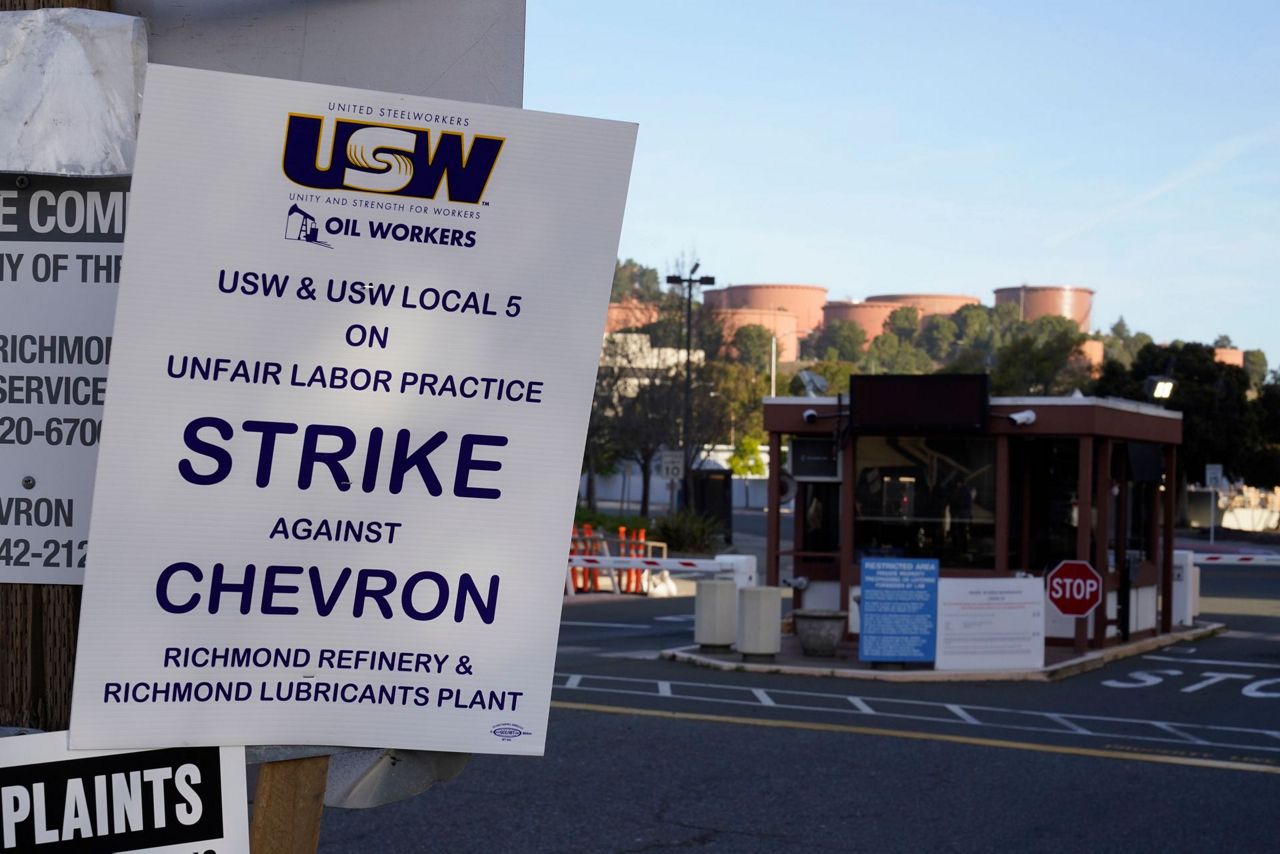 Workers go on strike at California refinery owned by Chevron