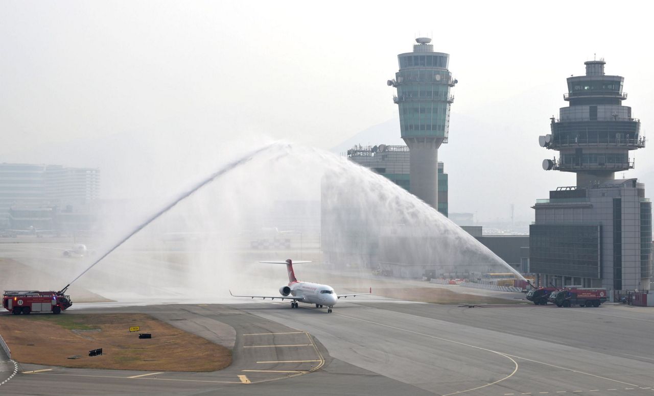 China's homegrown C919 aircraft arrives in Hong Kong in maiden flight ...
