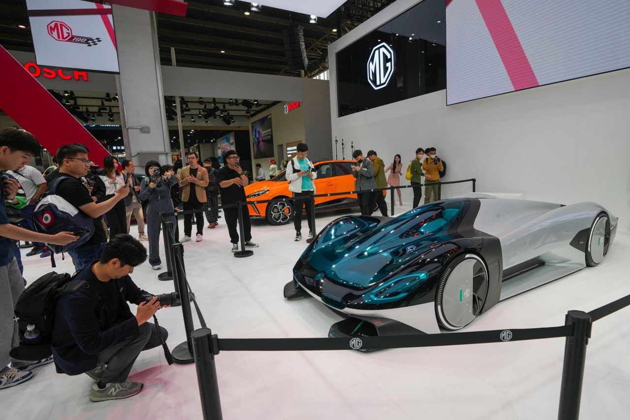 Electric cars and digital connectivity dominate at Beijing auto show