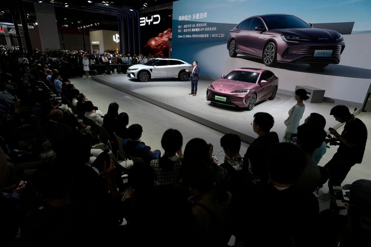 Volkswagen unveils electric luxury sedan at China auto show