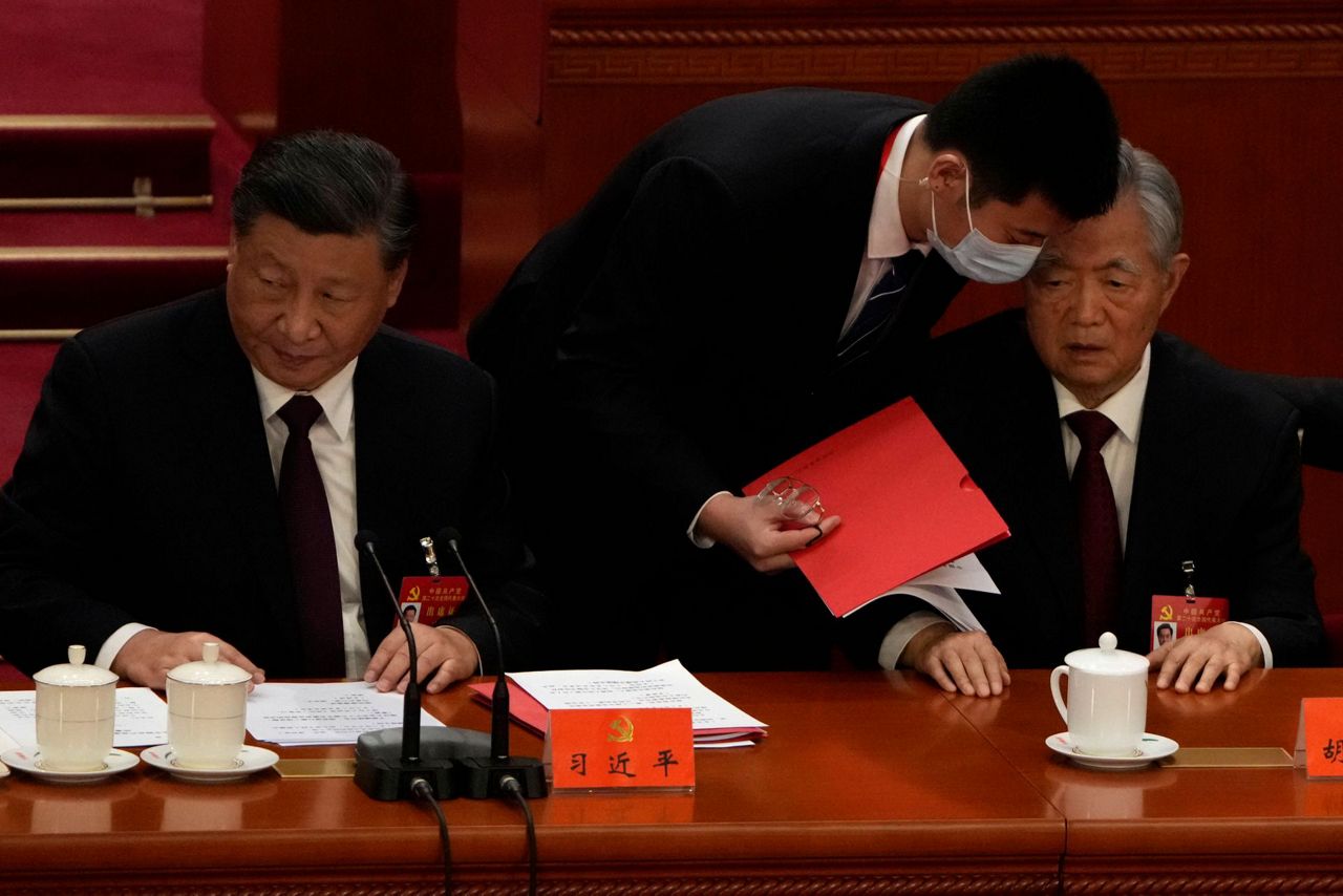 Questions swirl after China's former leader Hu leaves event