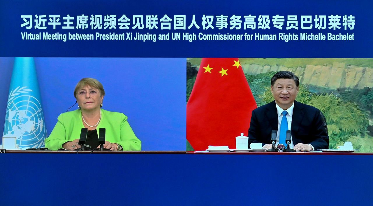 Chinese leader Xi defends record to UN human rights chief