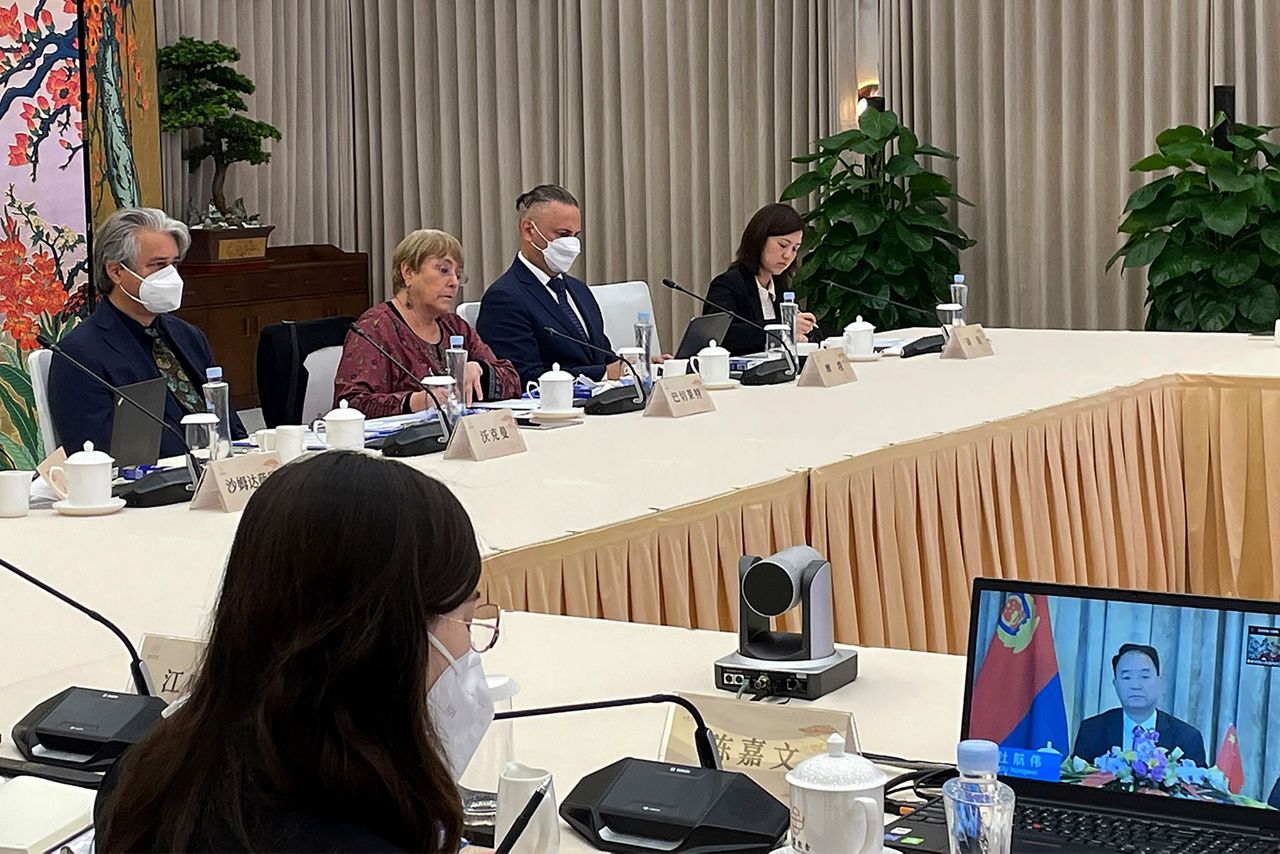 Chinese leader Xi defends record to UN human rights chief