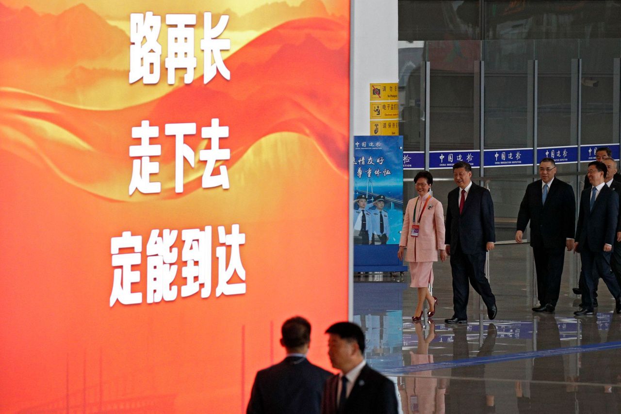 China opens mega-bridge linking Hong Kong to mainland
