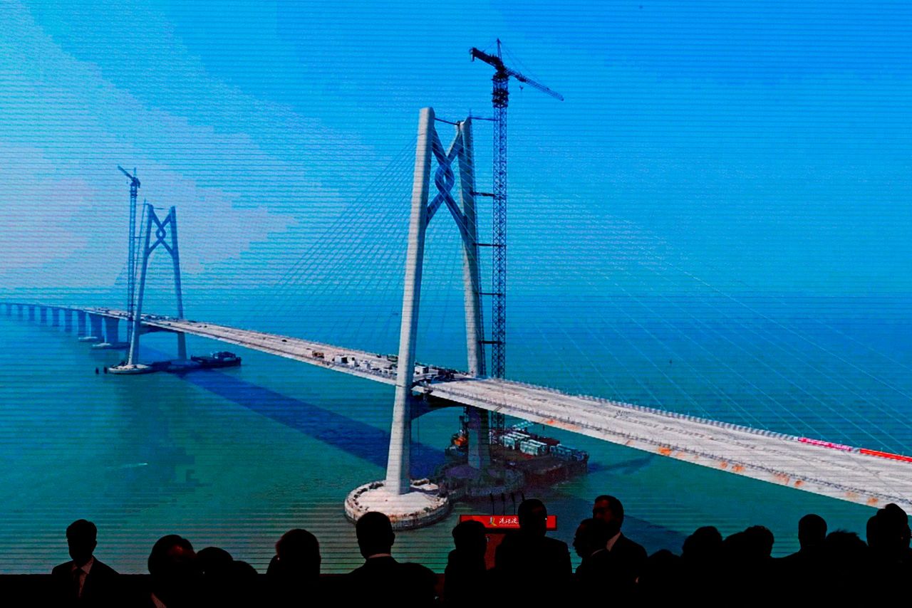 China opens mega-bridge linking Hong Kong to mainland
