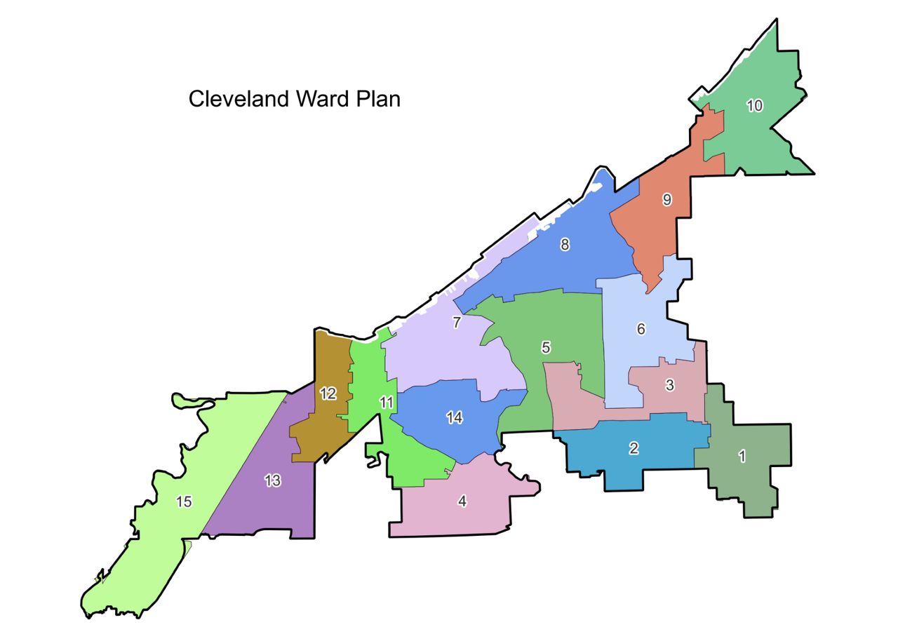 Cleveland's proposed new ward map is now publicly available