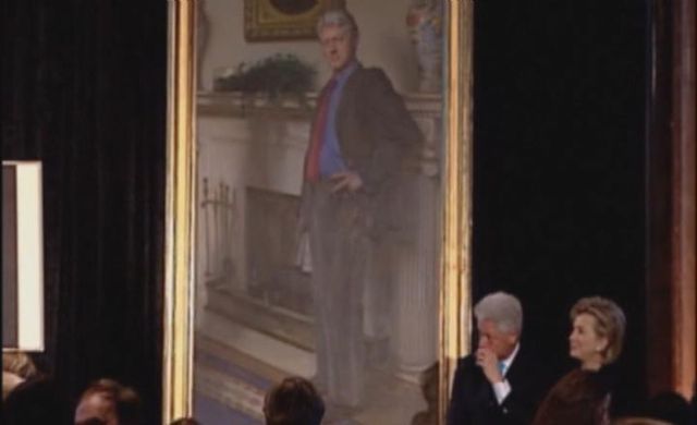 Artist of Bill Clinton Portrait Reveals Secret