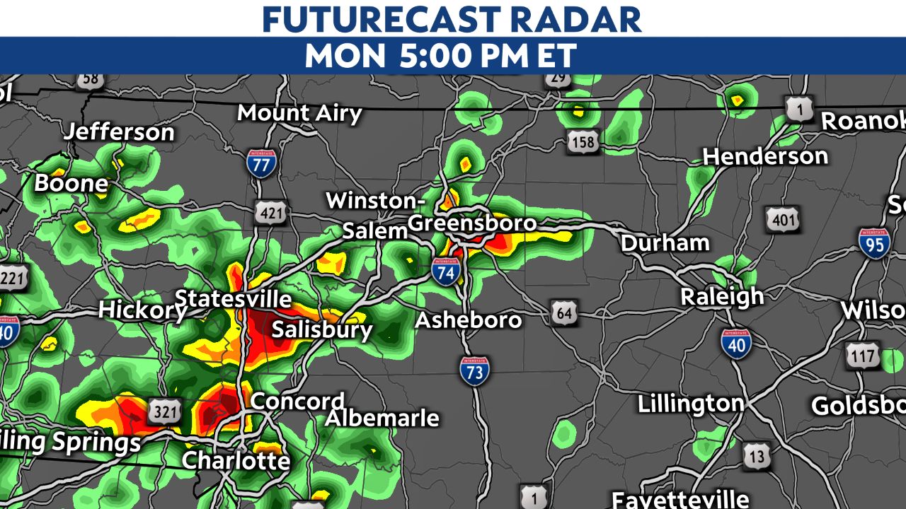 Strong and severe storms possible Monday afternoon
