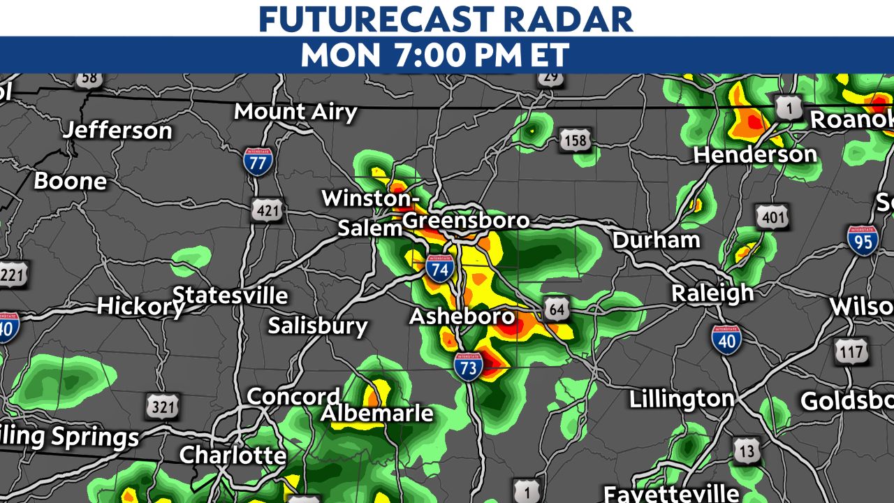 Strong and severe storms possible Monday afternoon