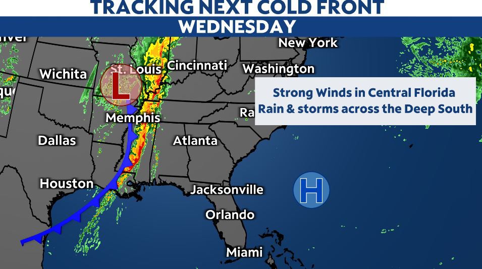 Near-record heat on Thursday, followed by the return of rain