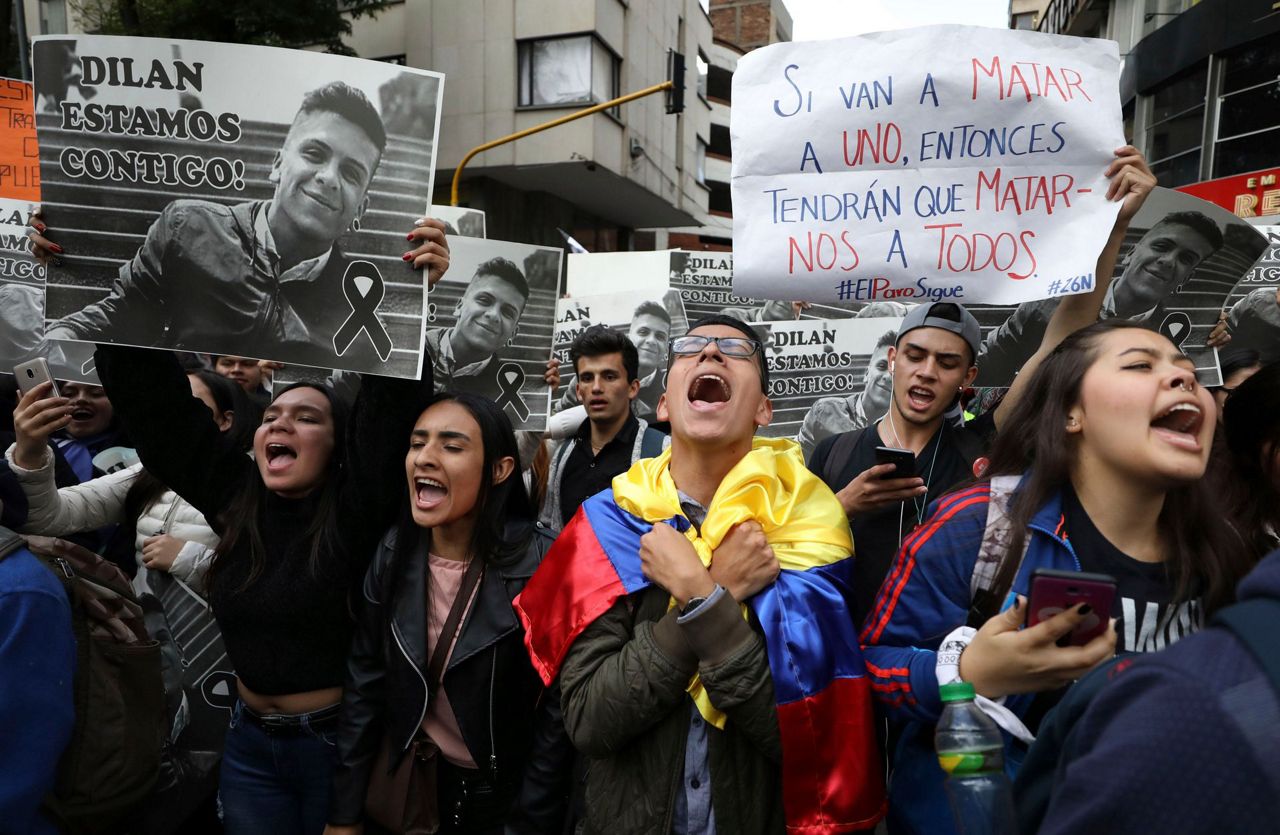 Myriad frustrations draw Colombians back onto streets