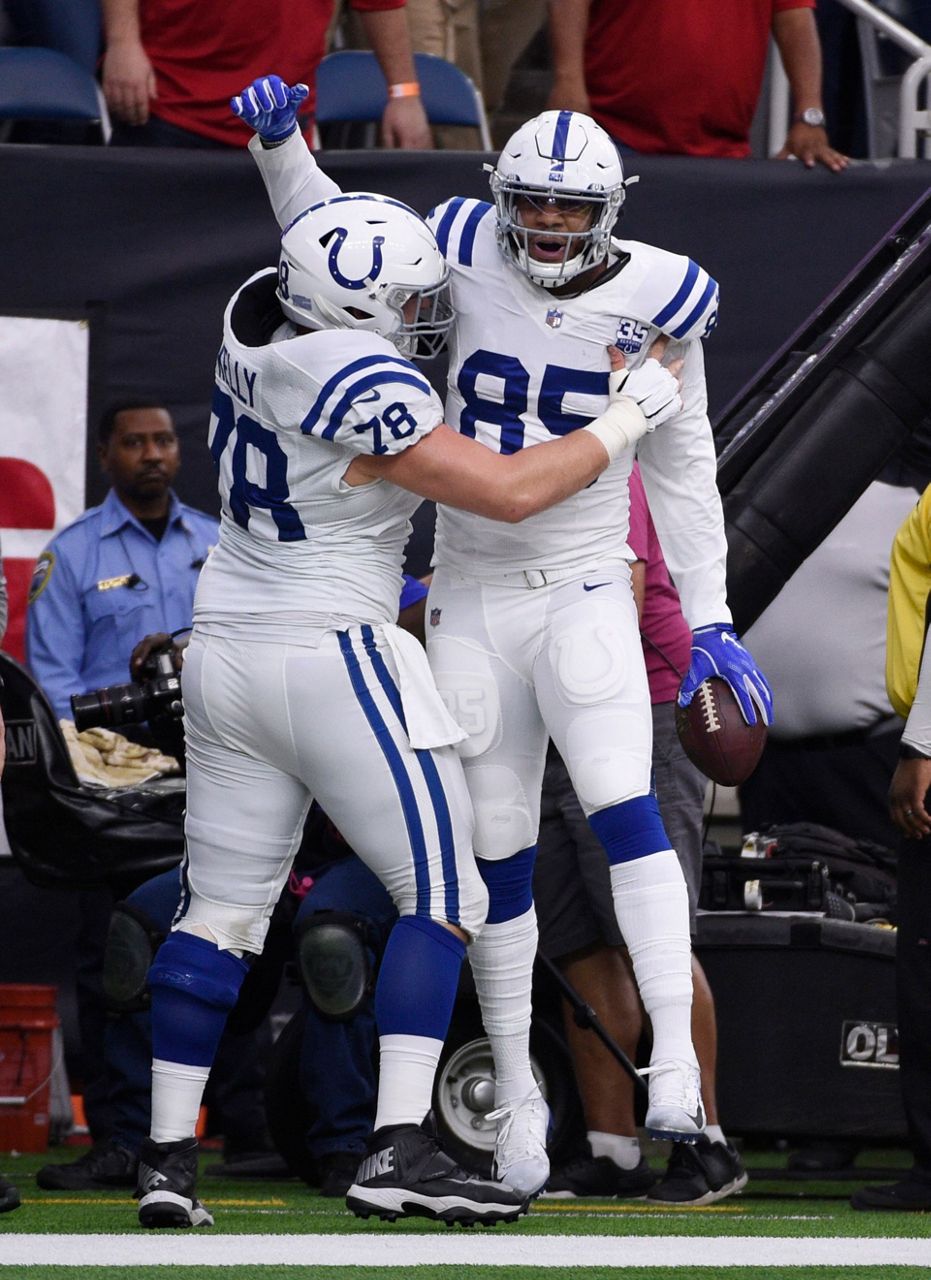 Colts use balanced attack to down Texans 21-7 in wild card