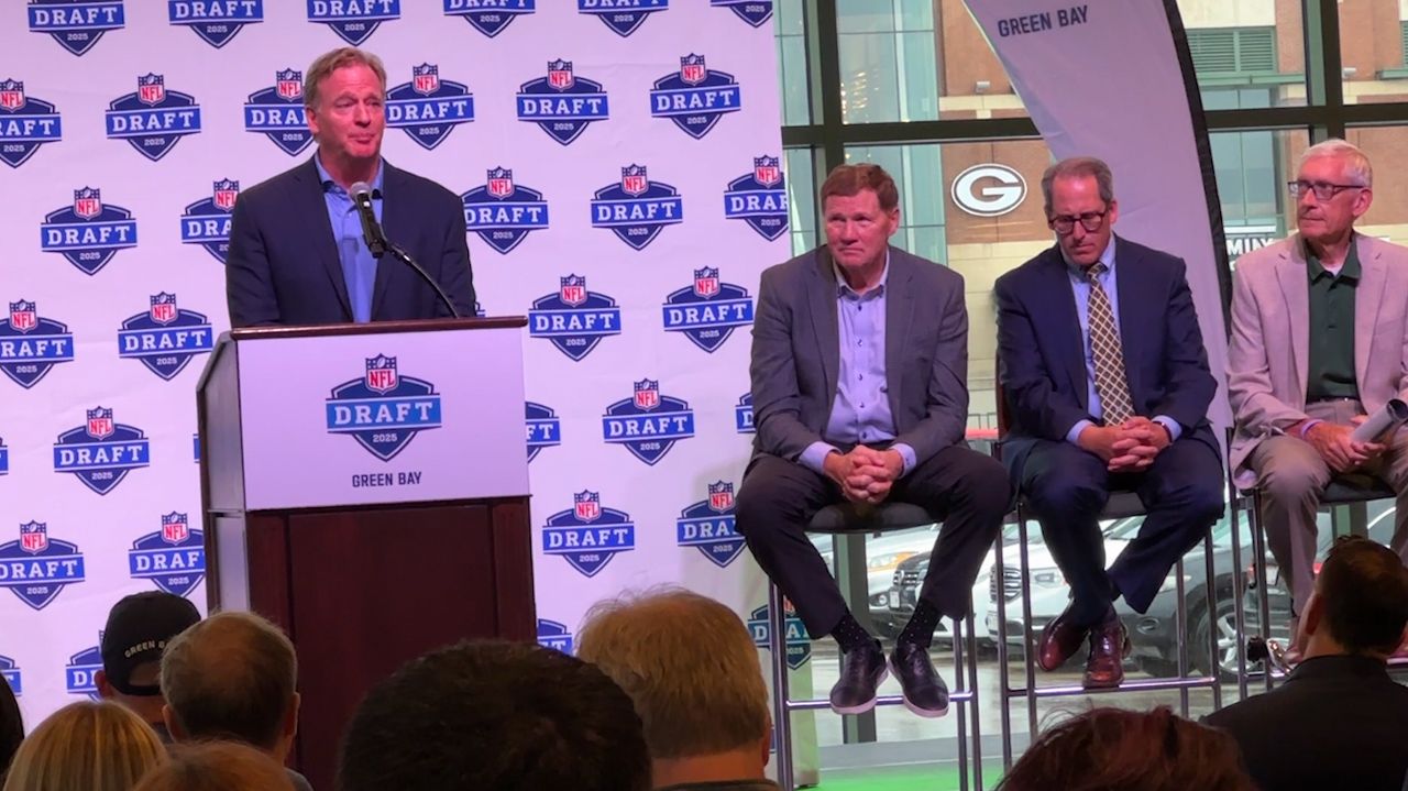 Roger Goodell Touts NFL Draft in Green Bay