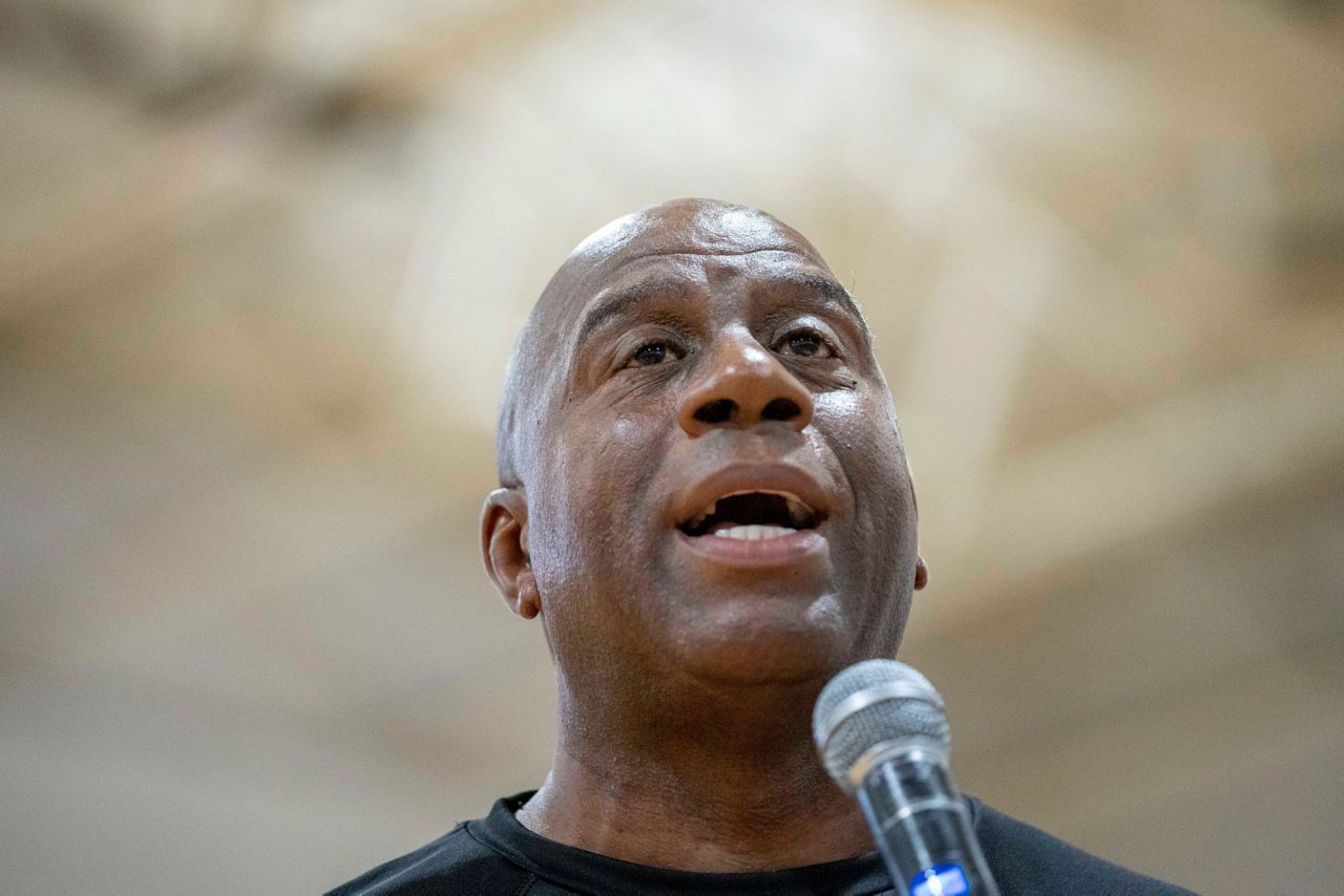 Magic Johnson, Josh Harris and other new Commanders owners introduce ...