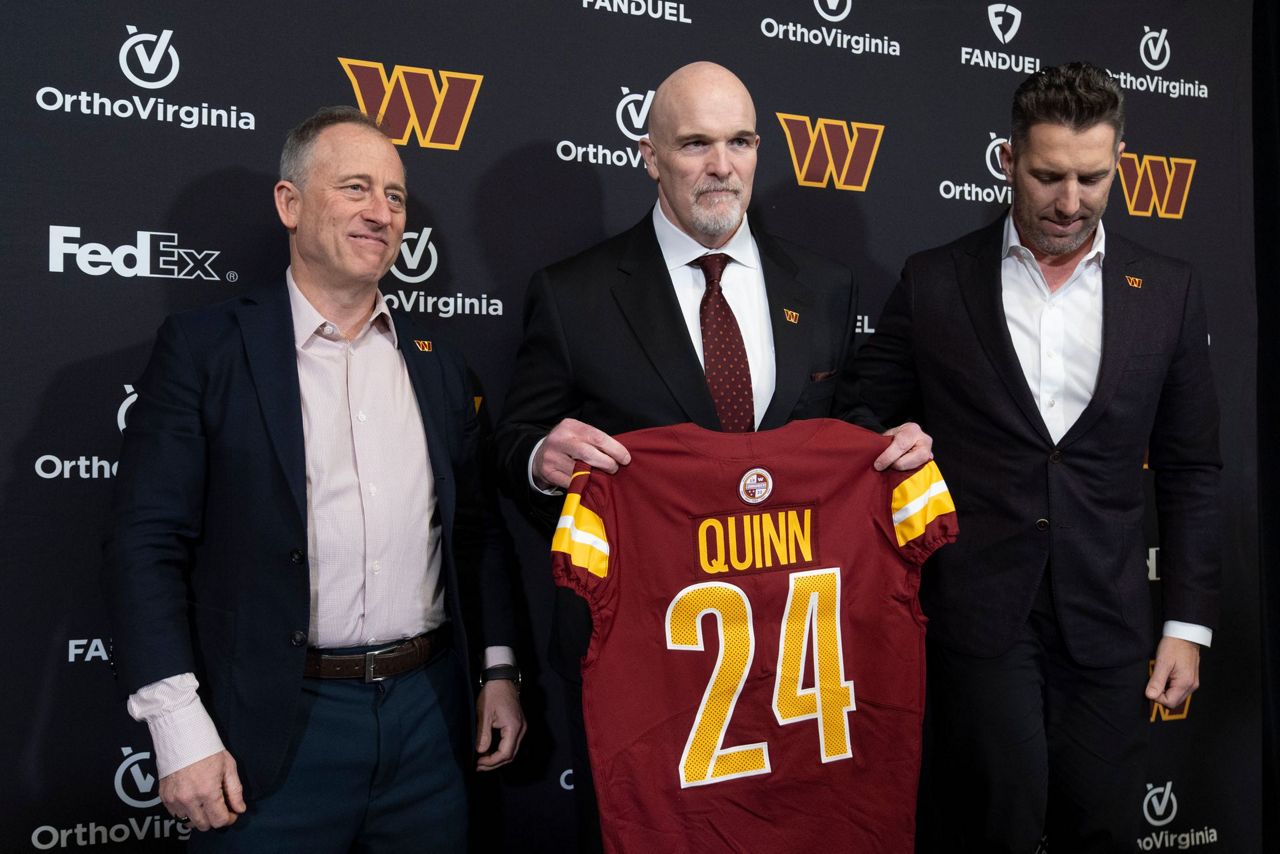 New coach Dan Quinn's work with the Commanders is well underway with ...