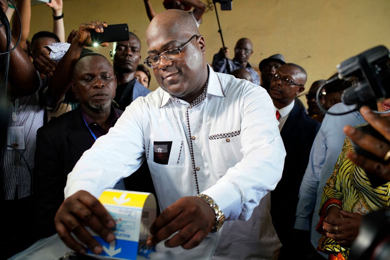 The Latest: Congo polls open for presidential election