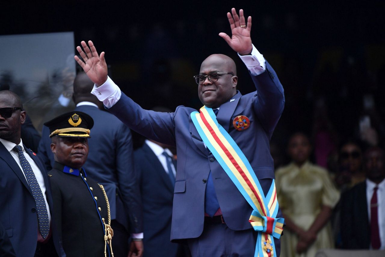 Congo's President Felix Tshisekedi is sworn into office following his disputed reelection