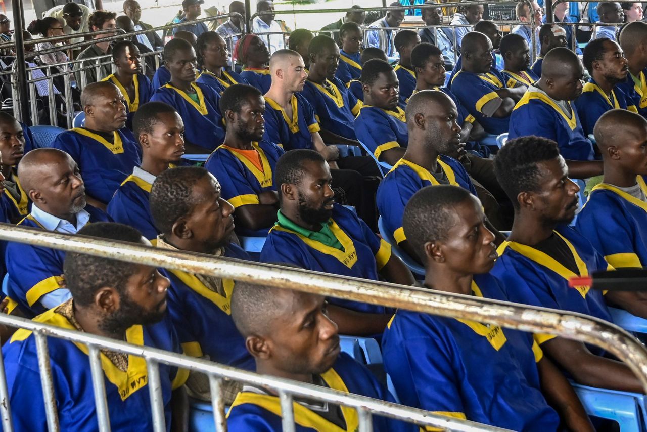 Three Americans in alleged coup attempt appear in Congo military court