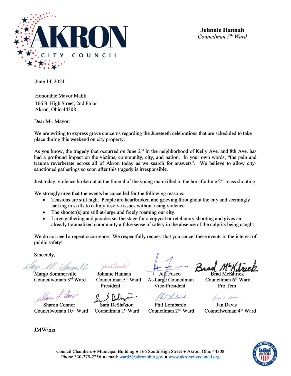 Akron cancels weekend events