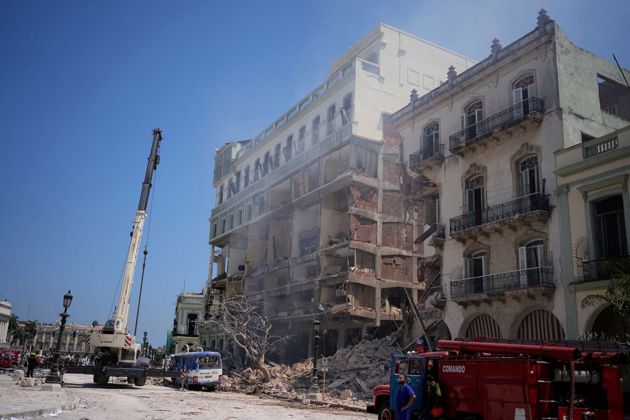 Rescuers look for victims at Cuba hotel after blast kills 22