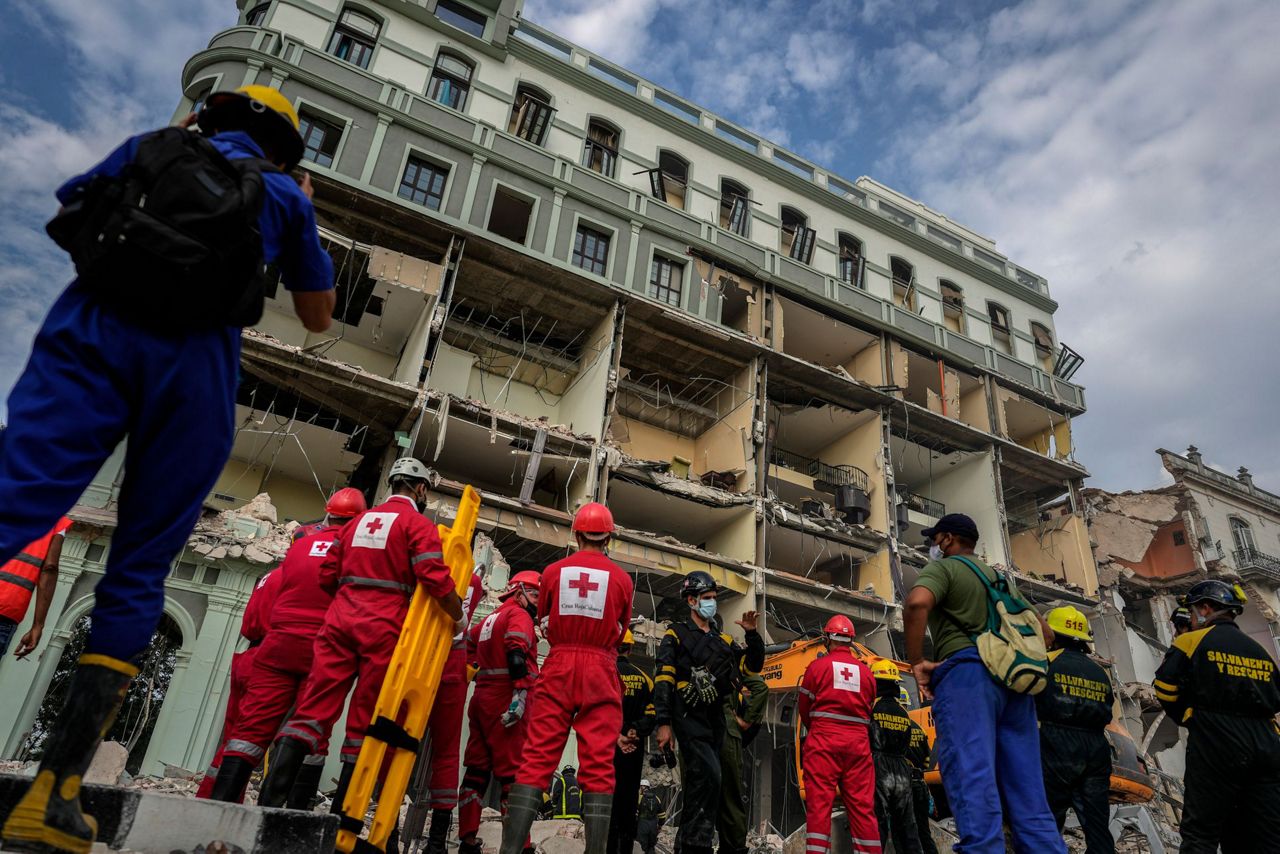 Rescuers look for victims at Cuba hotel after blast kills 22